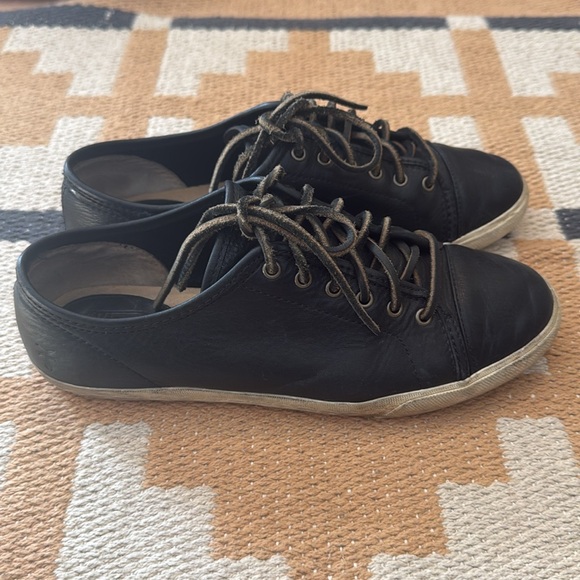 Frye | Shoes | Frye Black Leather Sneakers | Poshmark